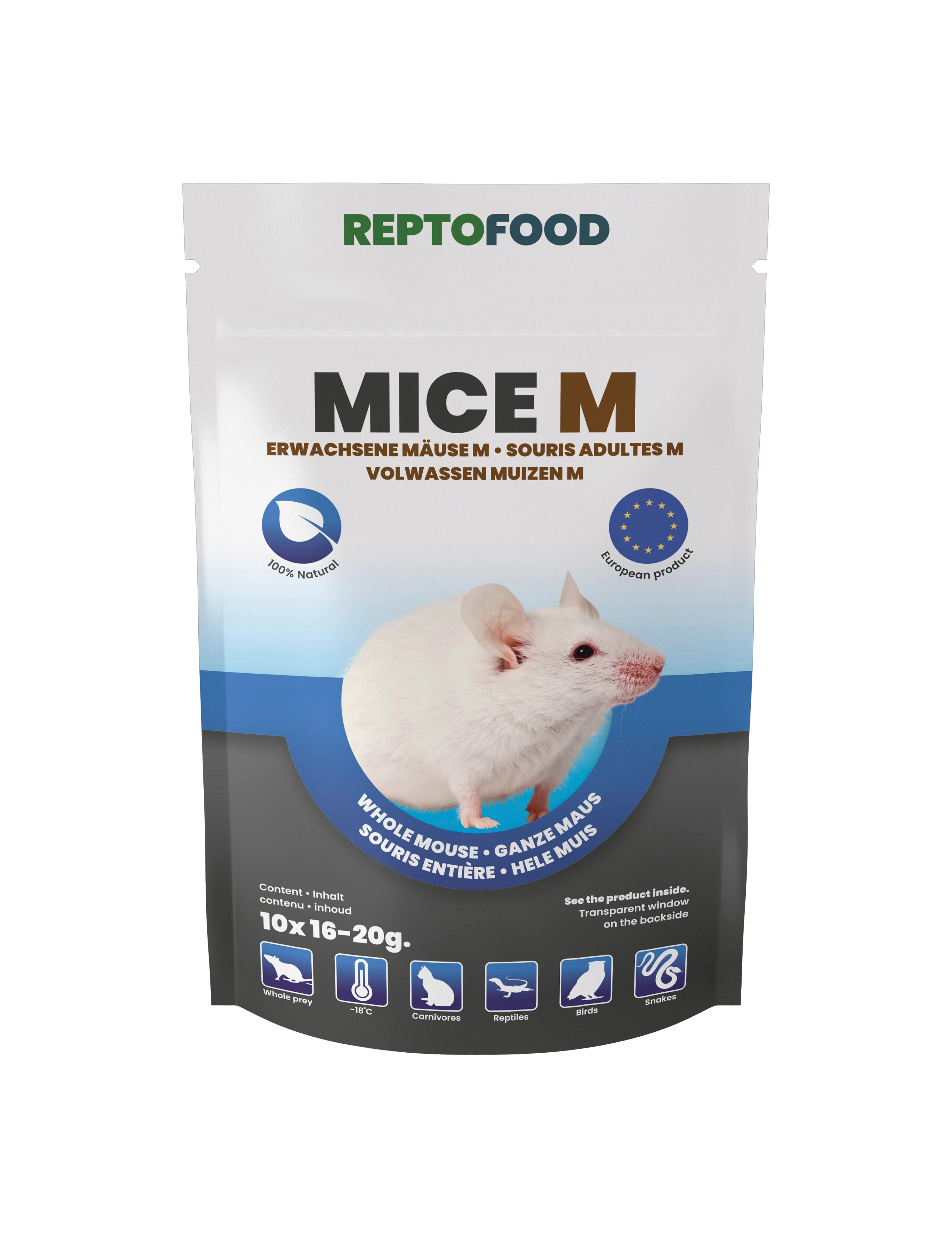 Repto mus M 16-20g 10 stk. | Plantorama