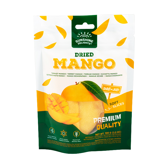 Sunshine Delight tørret Mango 100 g | Plantorama