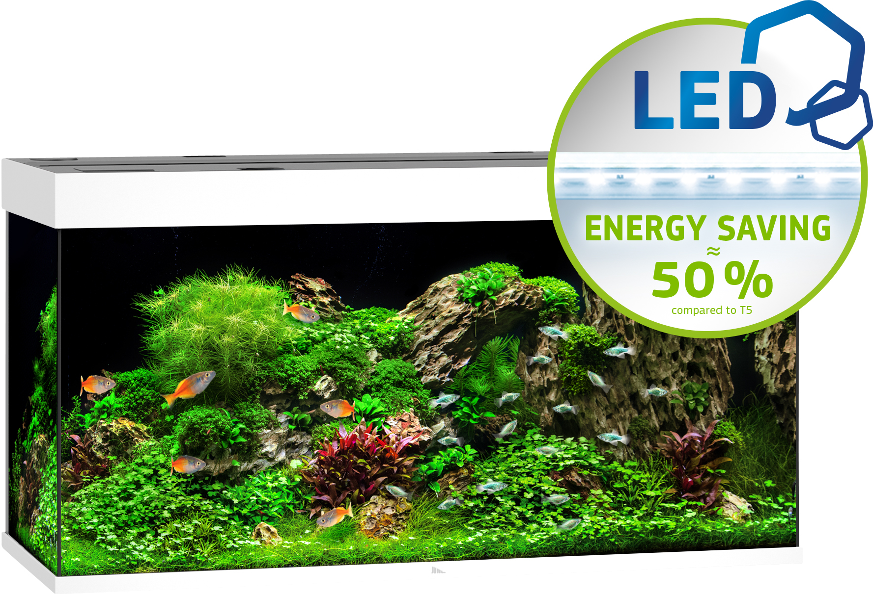 Juwel akvarium Rio 350 LED 350 L, L121xB51xH66 cm, hvid | Plantorama
