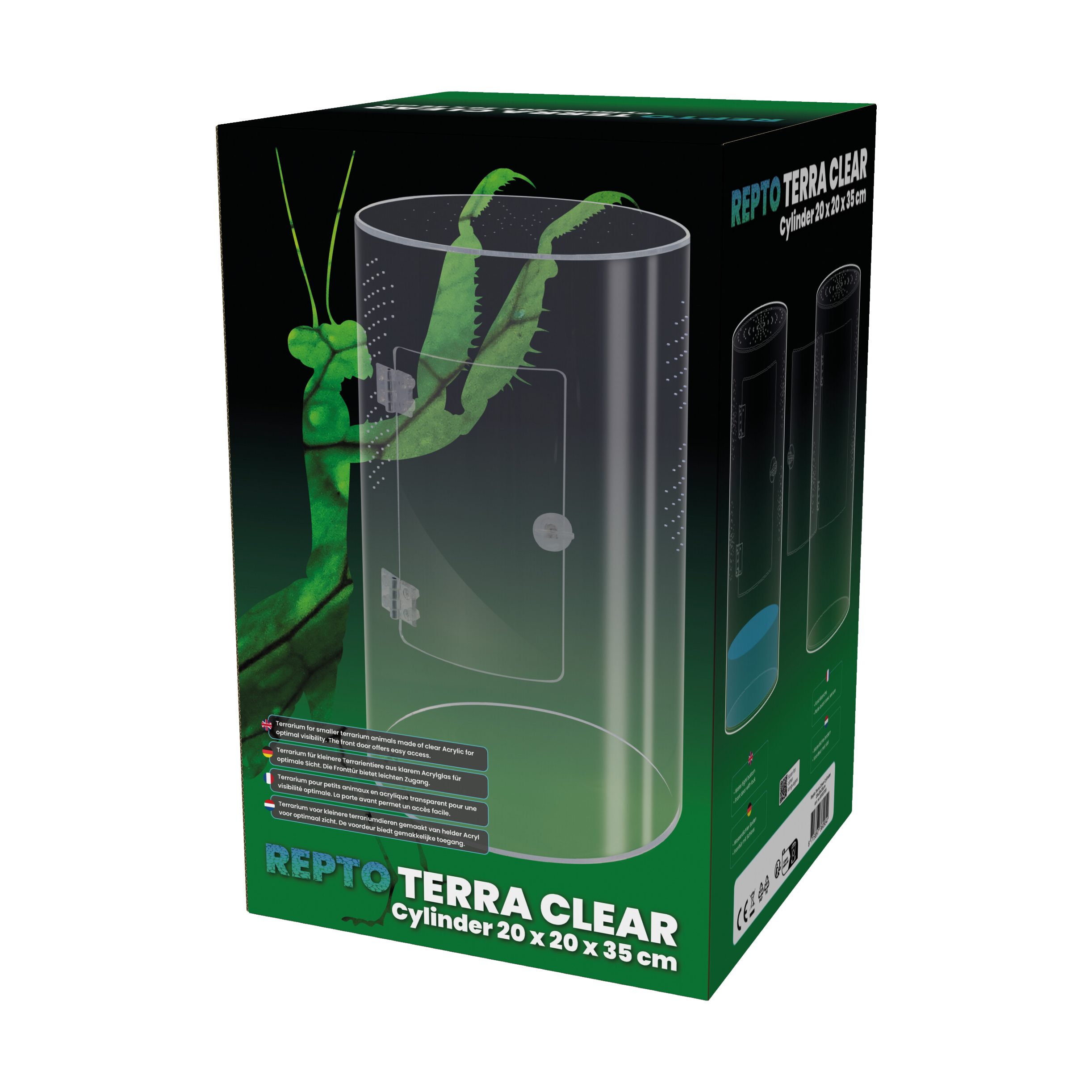 Repto Terra Clear cylinder 20x20x35 cm | Plantorama