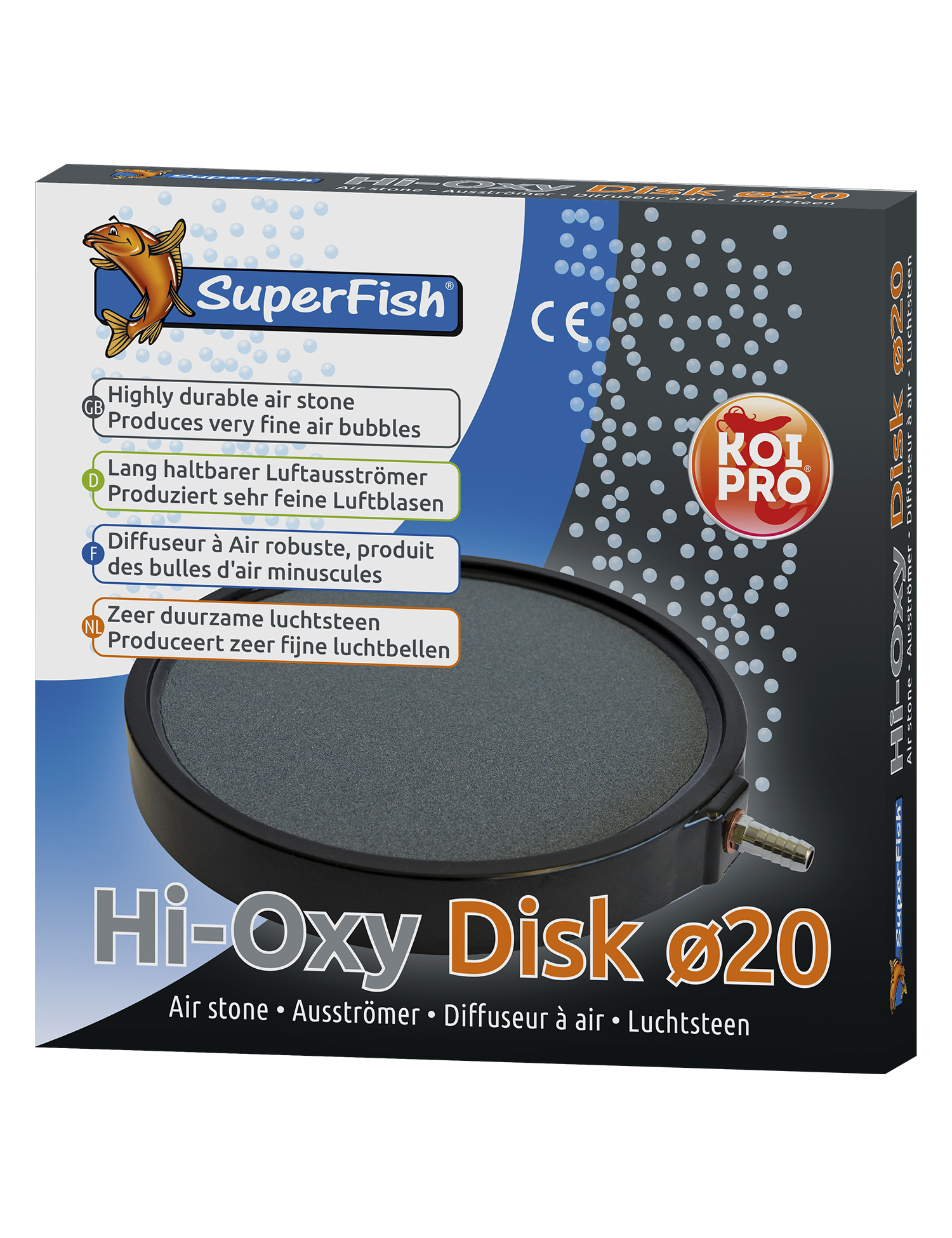 SuperFish Hi-Oxy Disk luftsten Ø20 cm | Plantorama