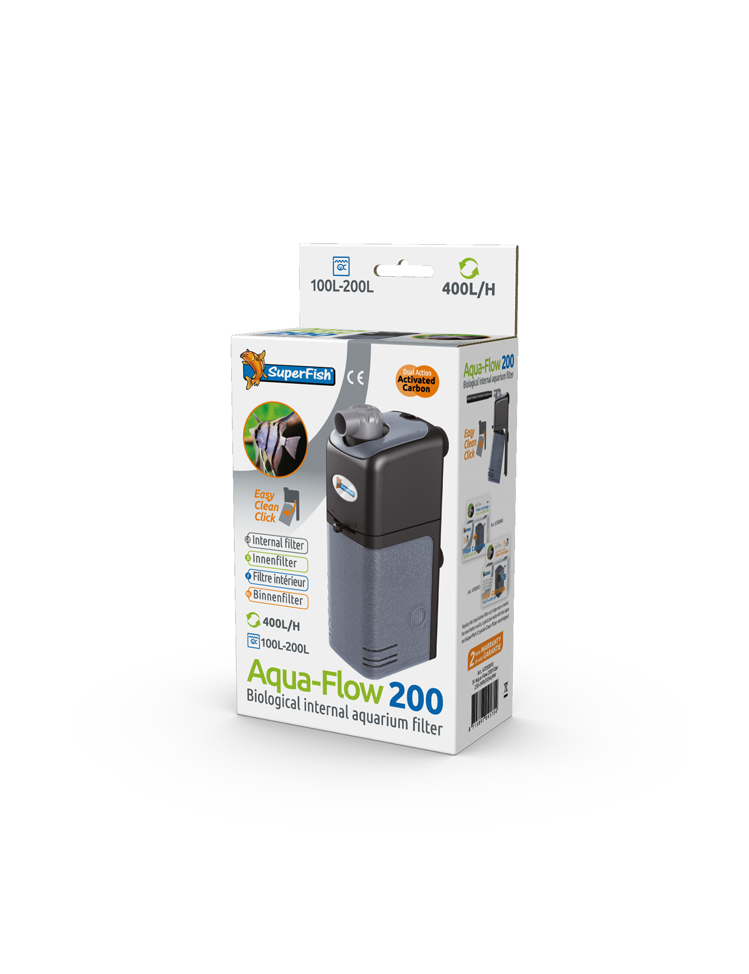 Aqua-Flow 200 filter 400 L/H, 100-200 L | Plantorama