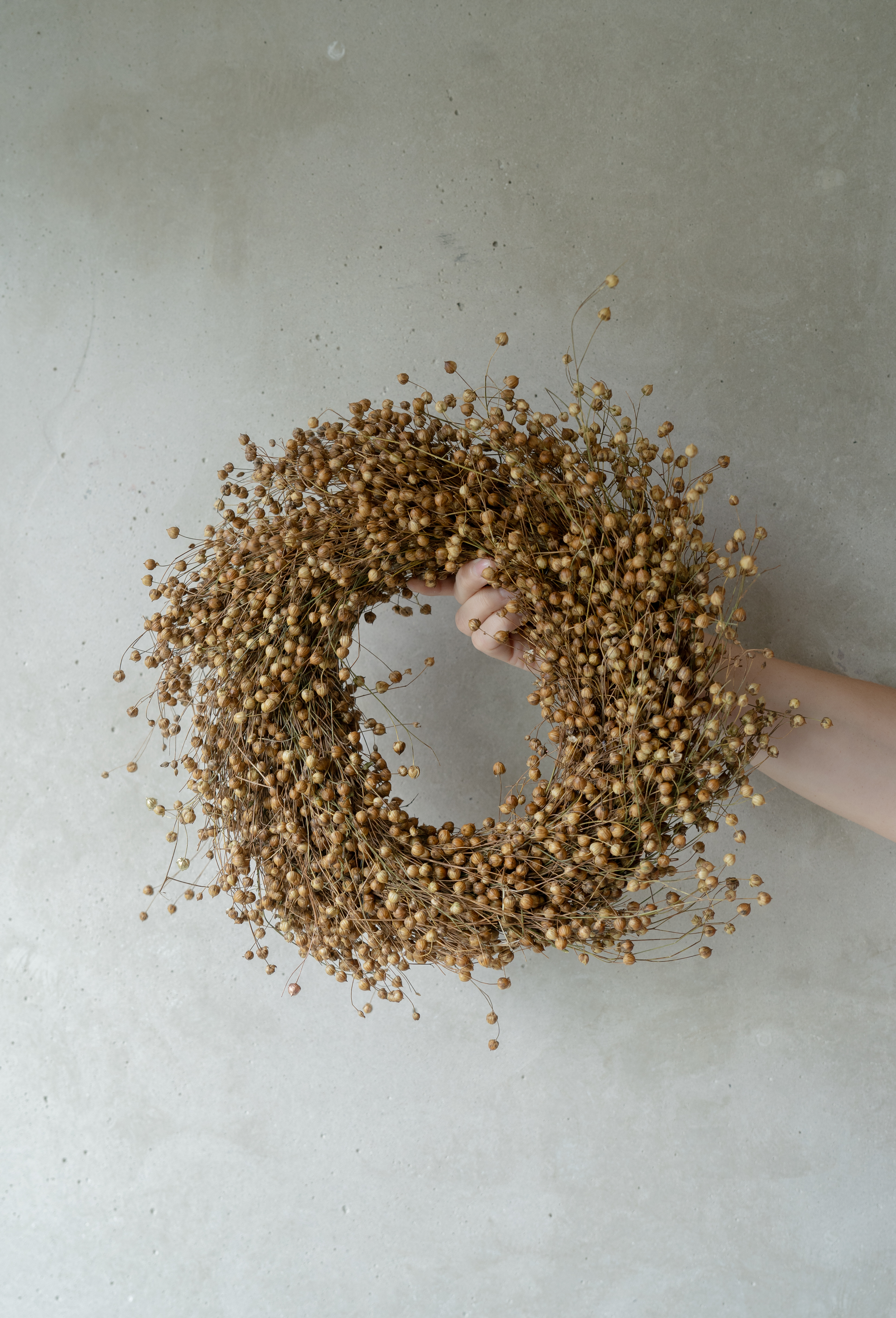 Hørkrans natur, 30 cm i diameter | Plantorama