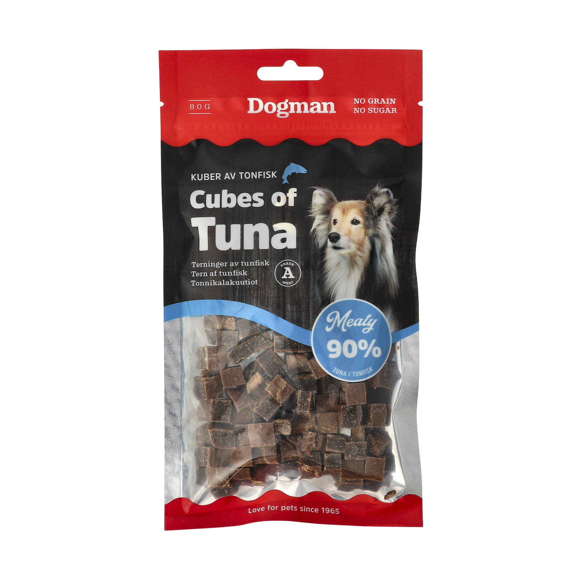 Dogman Cubes of tuna 80 g | Plantorama
