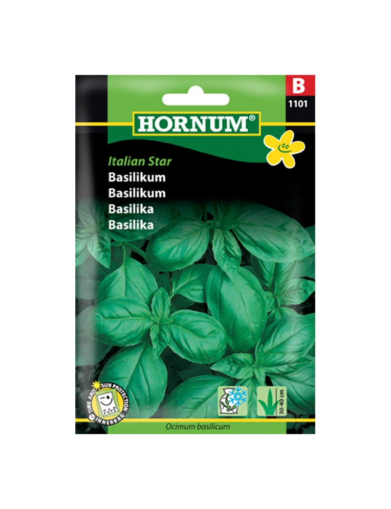 Basilikum, grøn frø, Ocimum basilicum 'Italian Star' | Plantorama