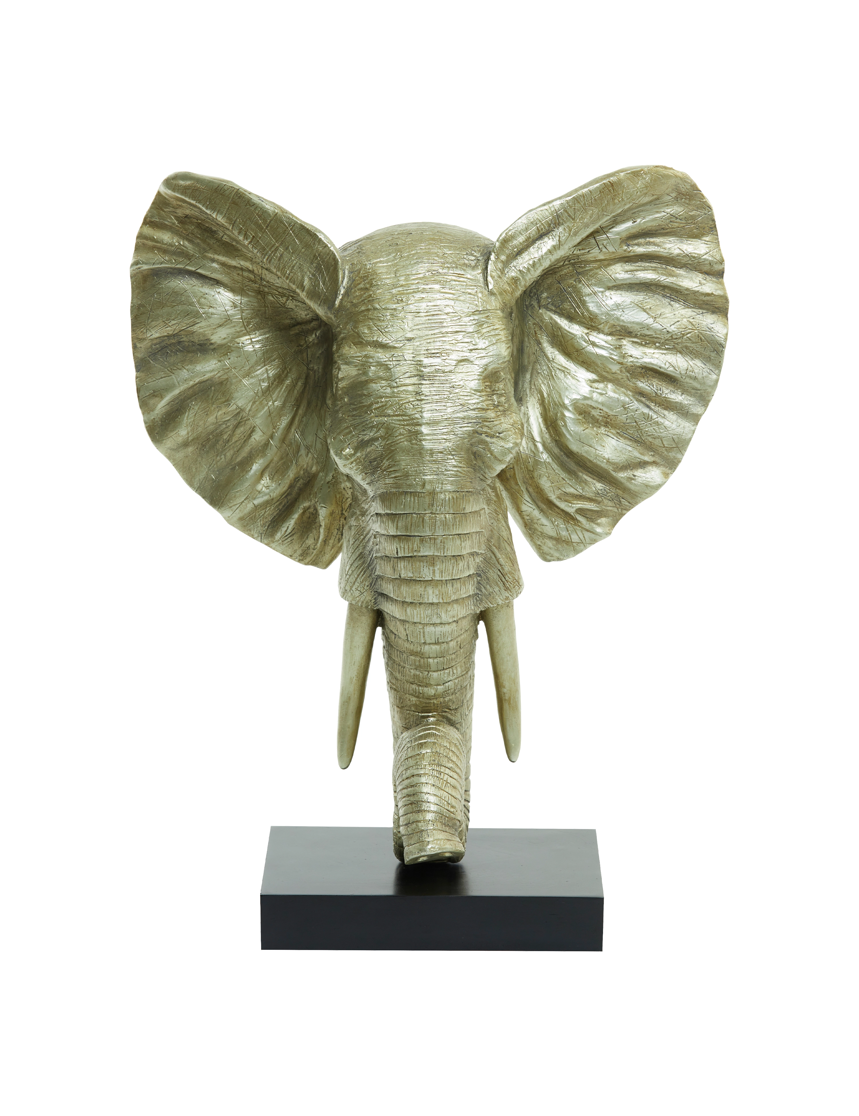 Figur "Elefant" B38xH49 cm i guldfarvet | Plantorama