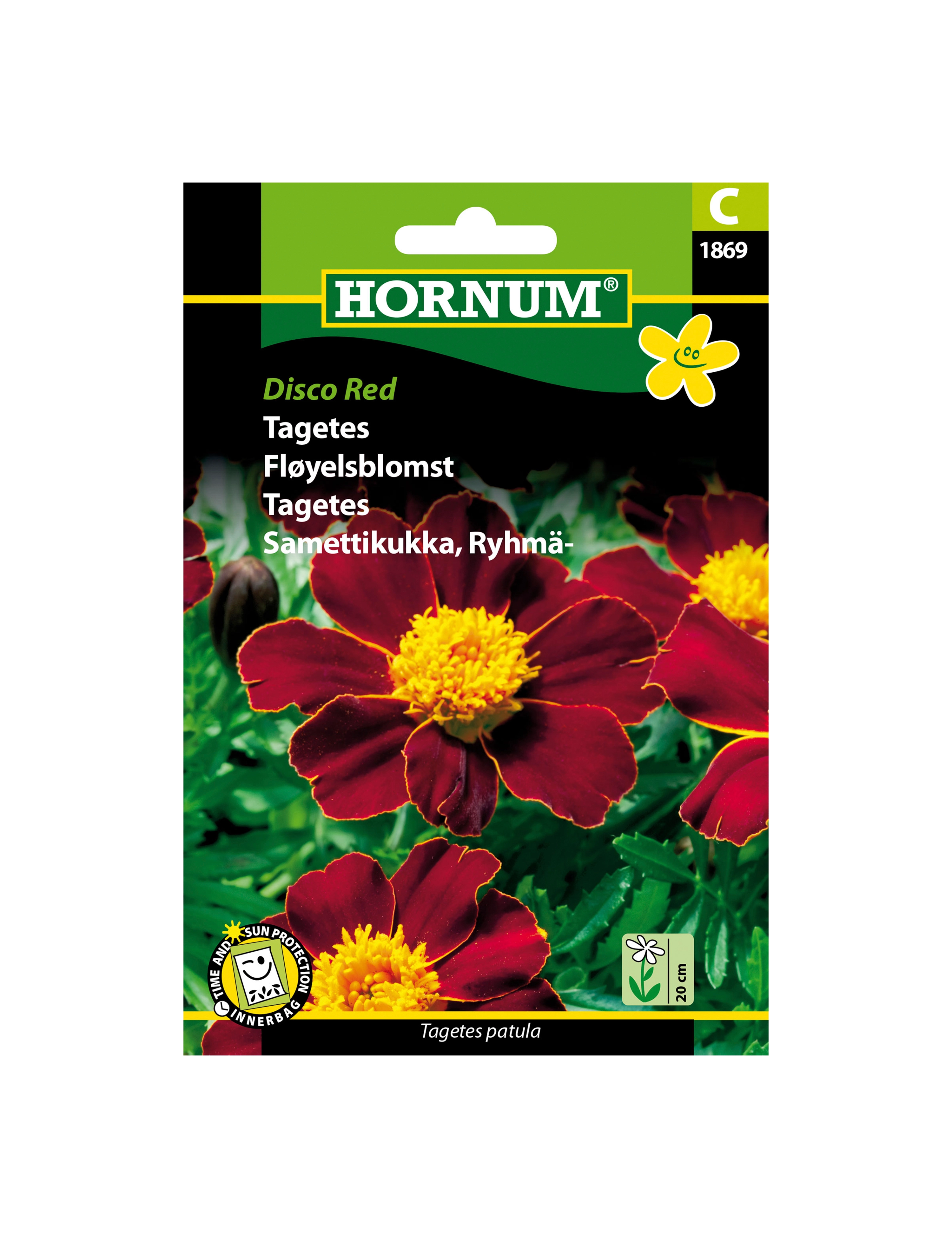 Tagetes frø, Tagetes patula 'Disco Red' | Plantorama