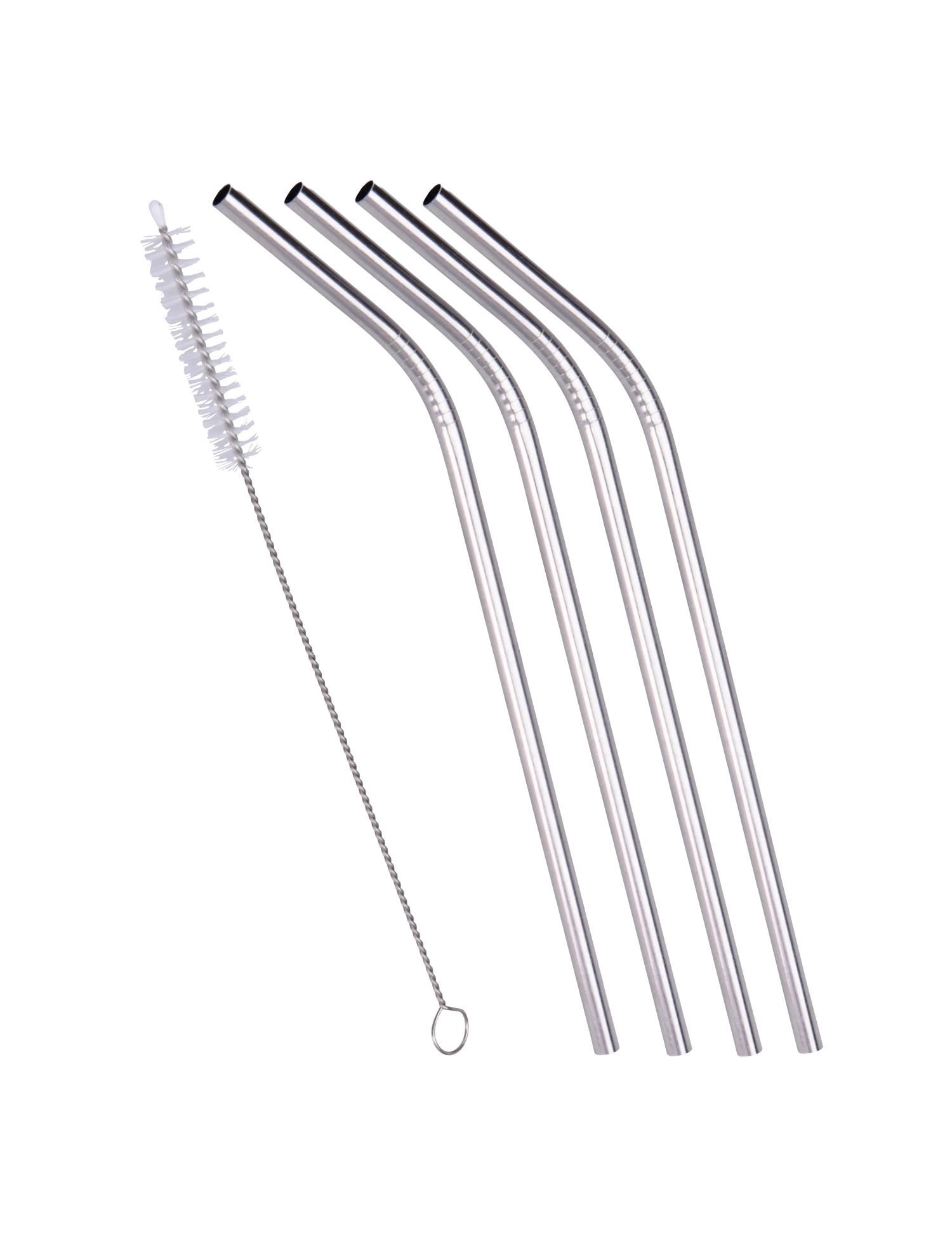 Sugerør i rustfri stål, sæt 5 stk | Plantorama