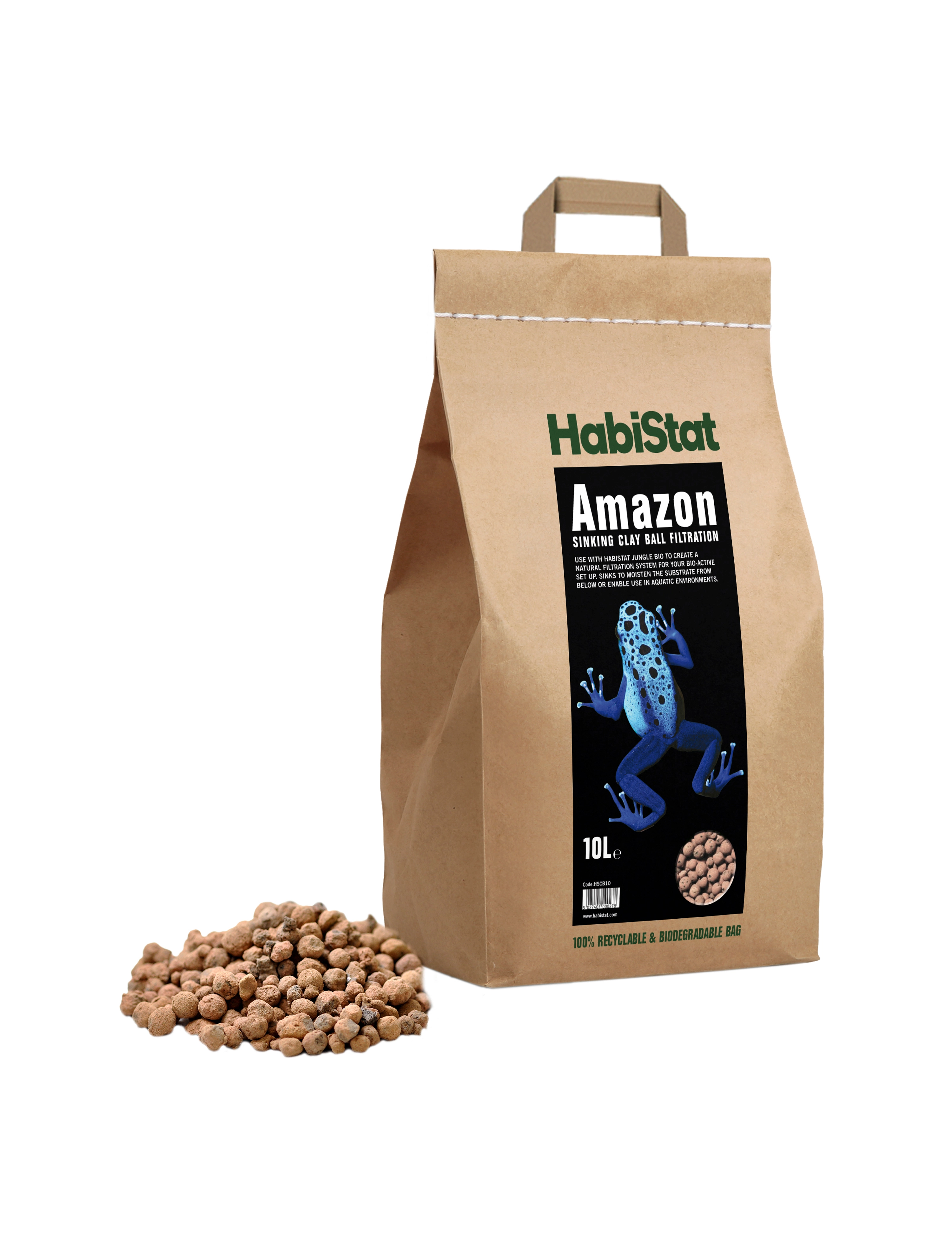 HabiStat Amazon Sinking Clay Ball Filtration Substrate 10 L | Plantorama