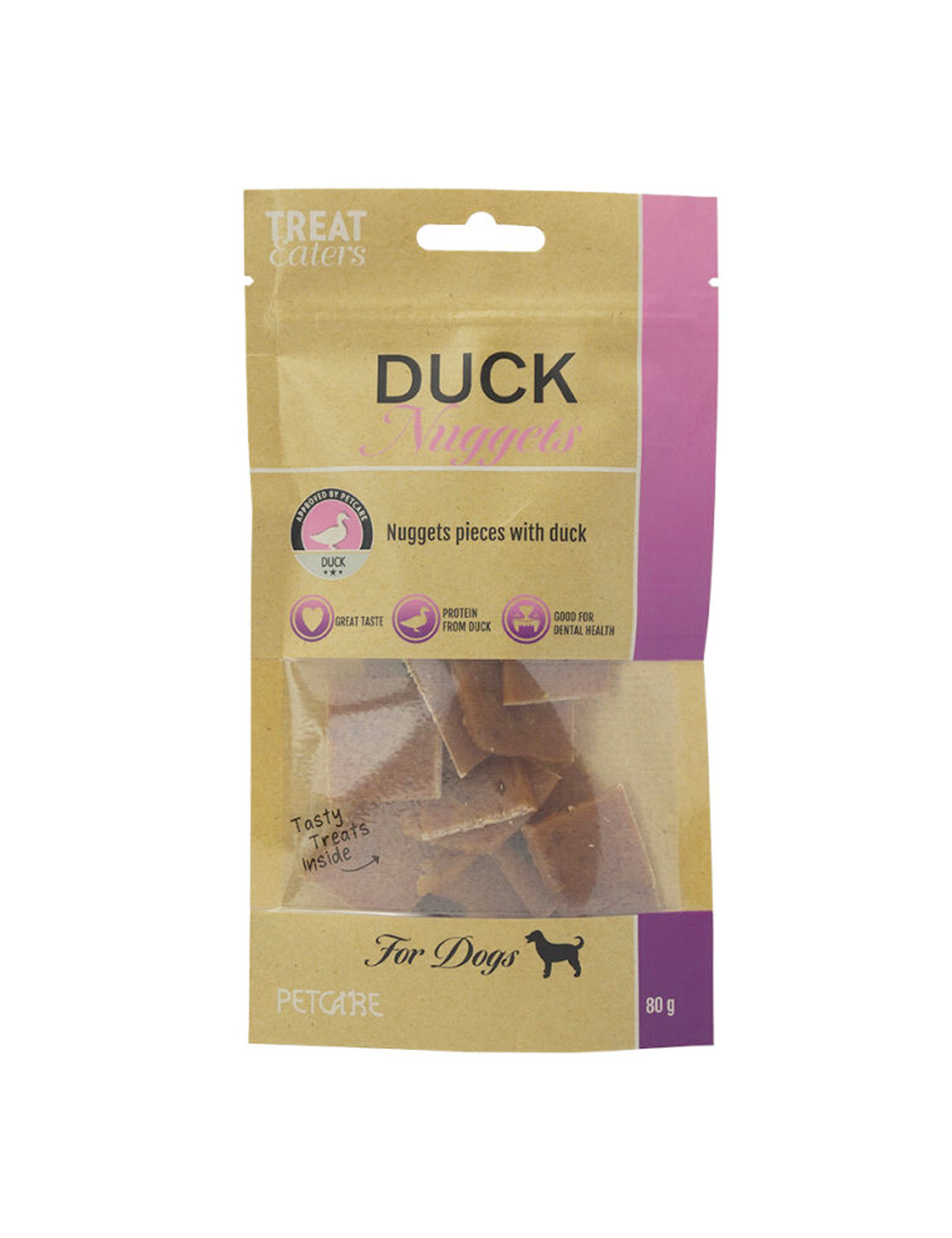 Treat Eaters Duck Nuggets hundesnack 80 g | Plantorama