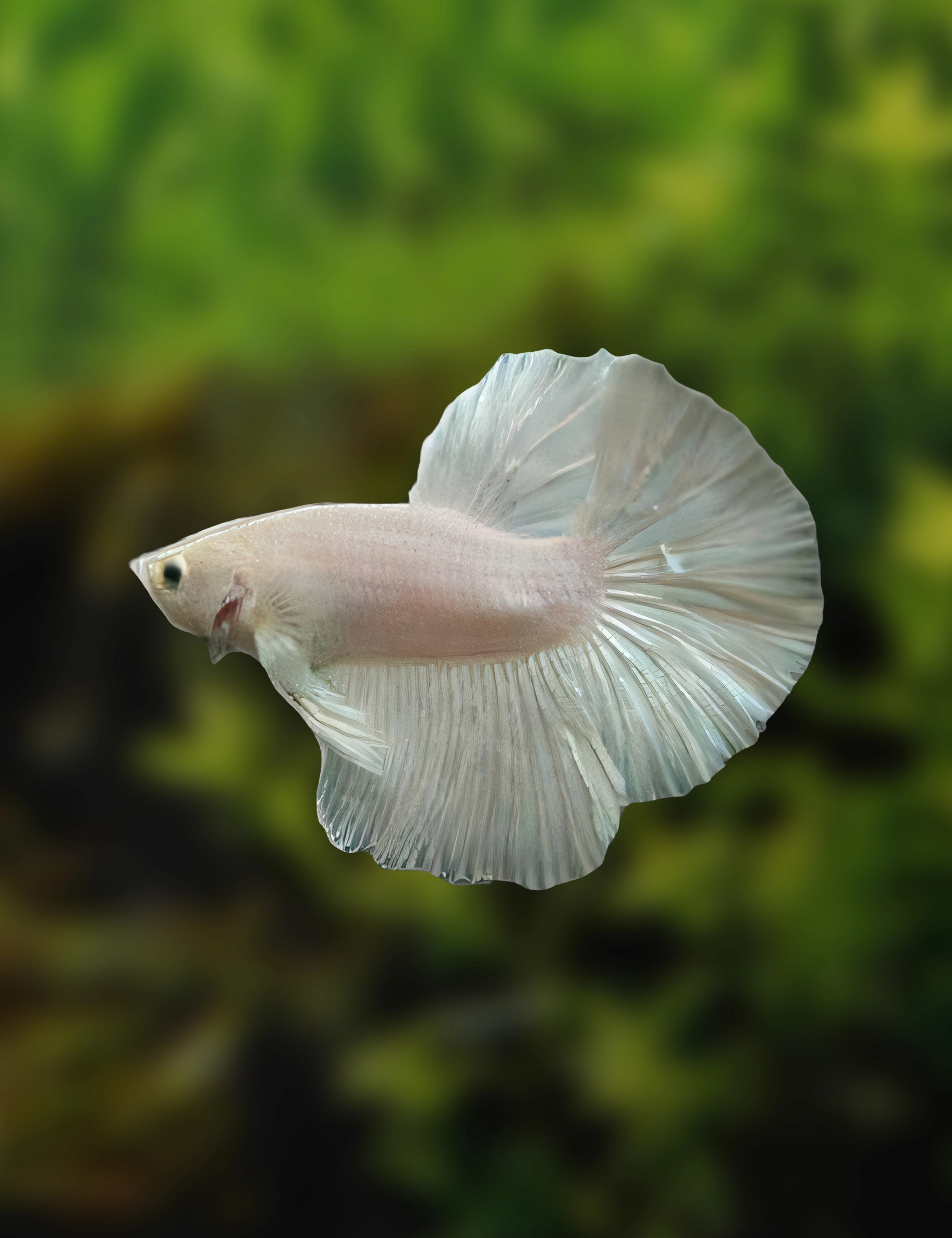 Kampfisk Han Hvid | Plantorama