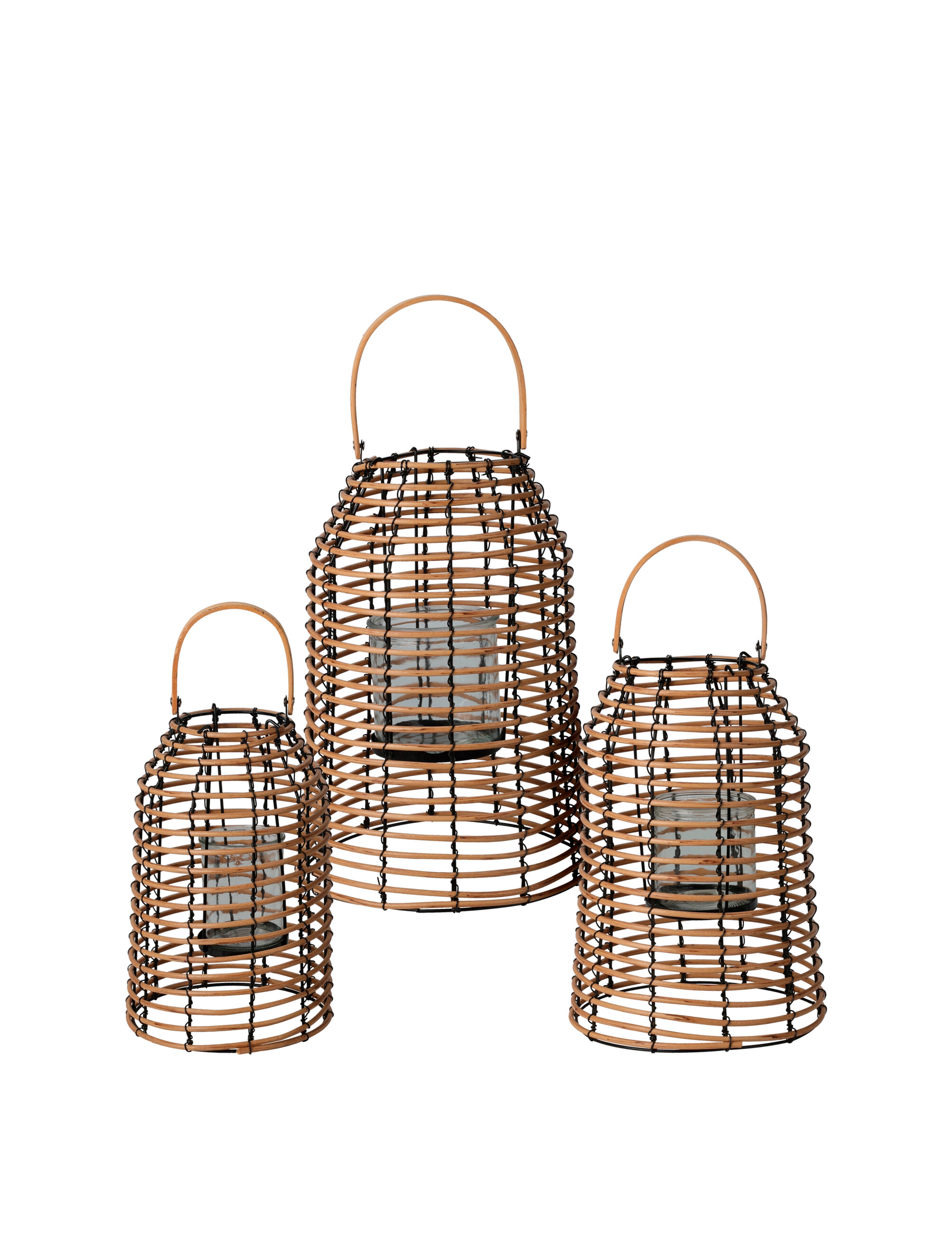 Lanterne, rattan S/3 | Plantorama