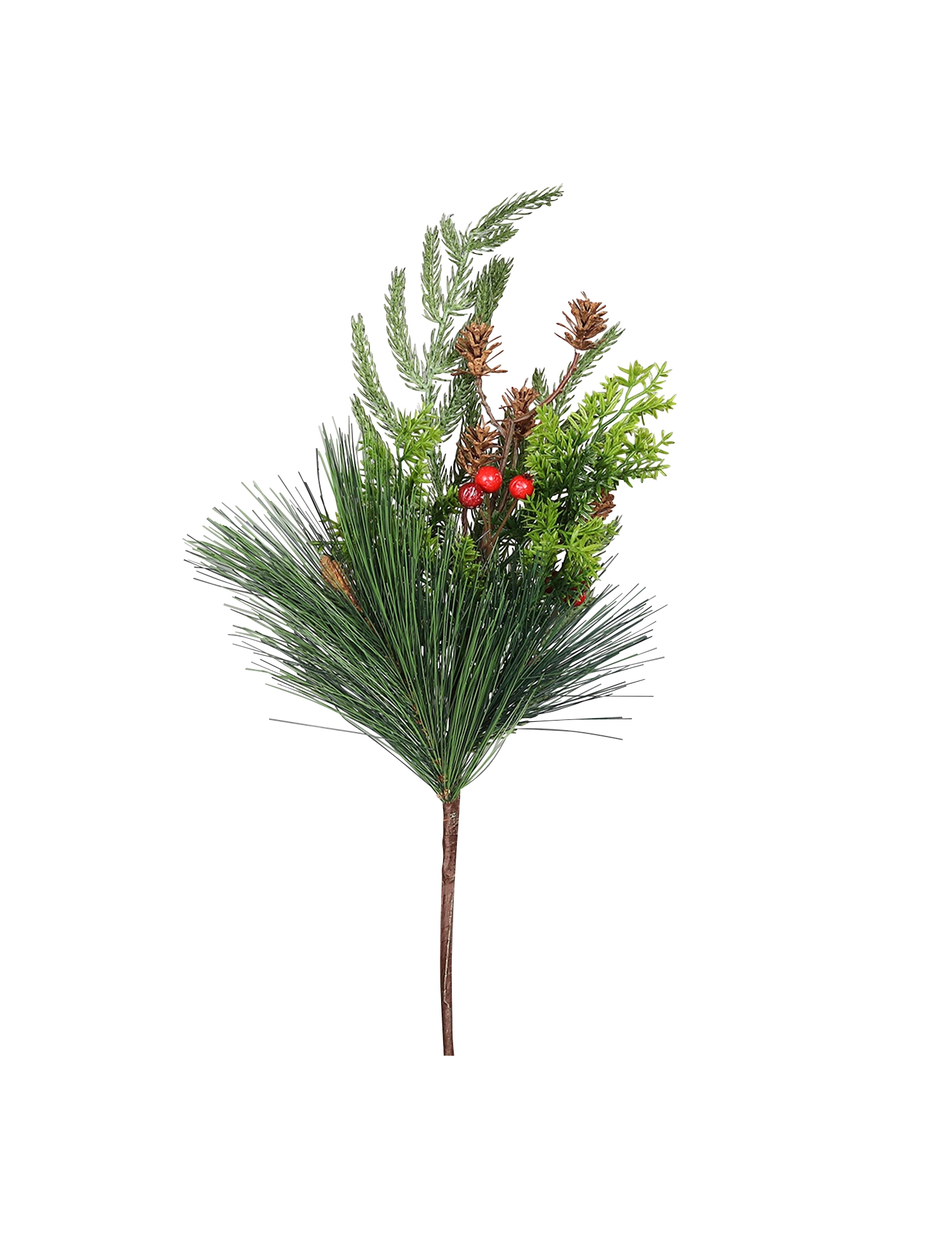 Kunstig gren med bær og kogler | Plantorama Kunstig gren med bær og kogler | Plantorama