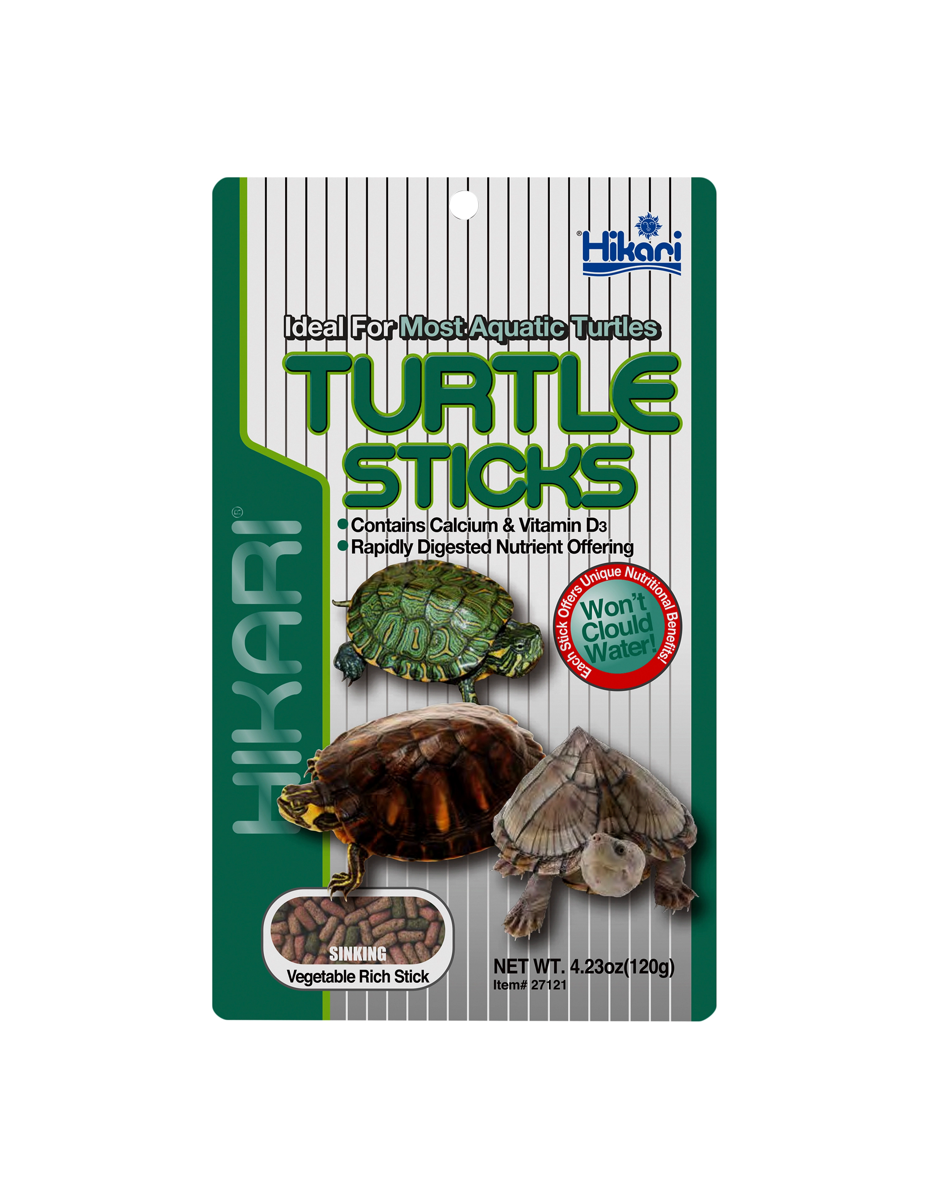 Hikari Reptile Turtle Sticks 120 g | Plantorama