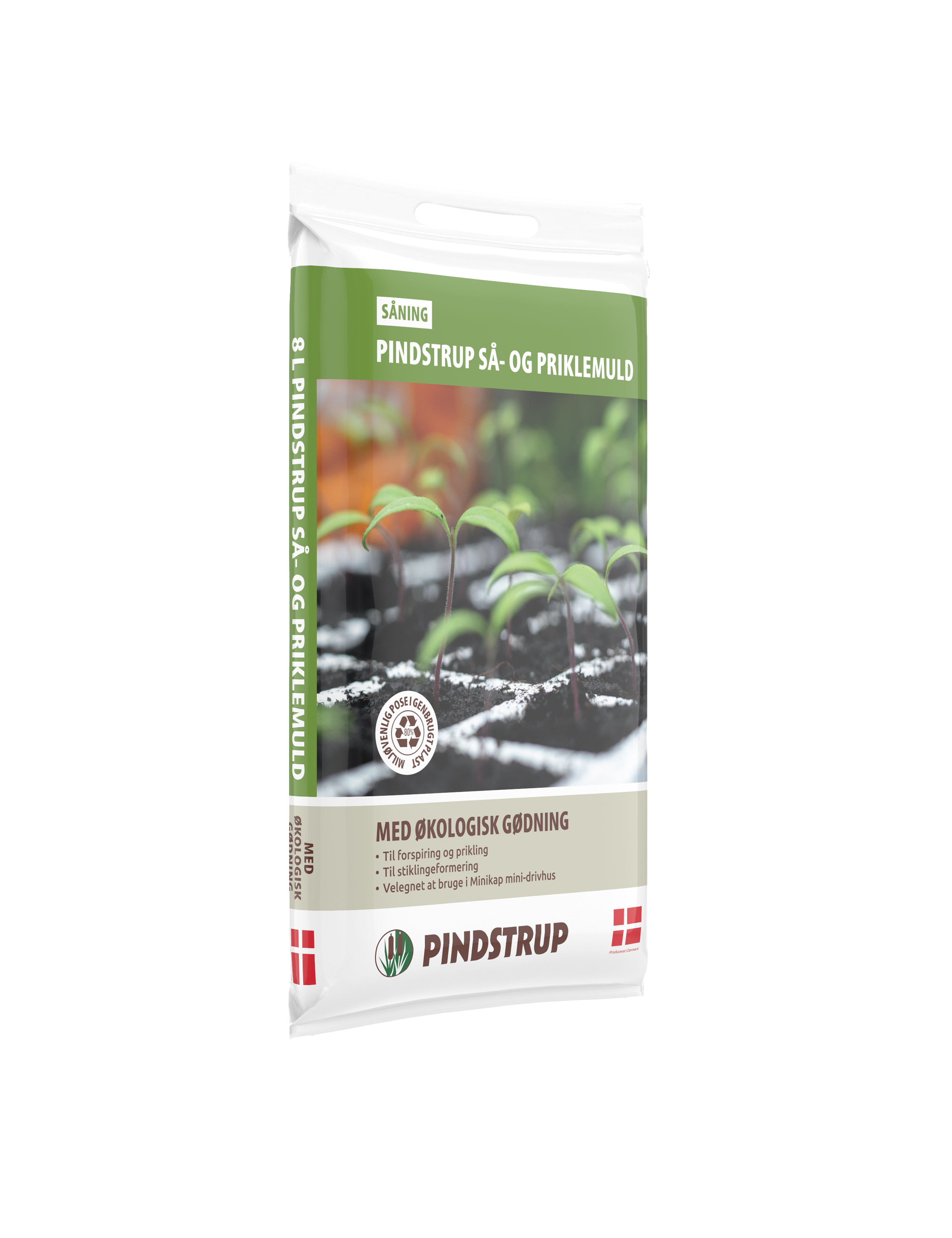 Pindstrup så-og priklemuld 8 liter | Plantorama